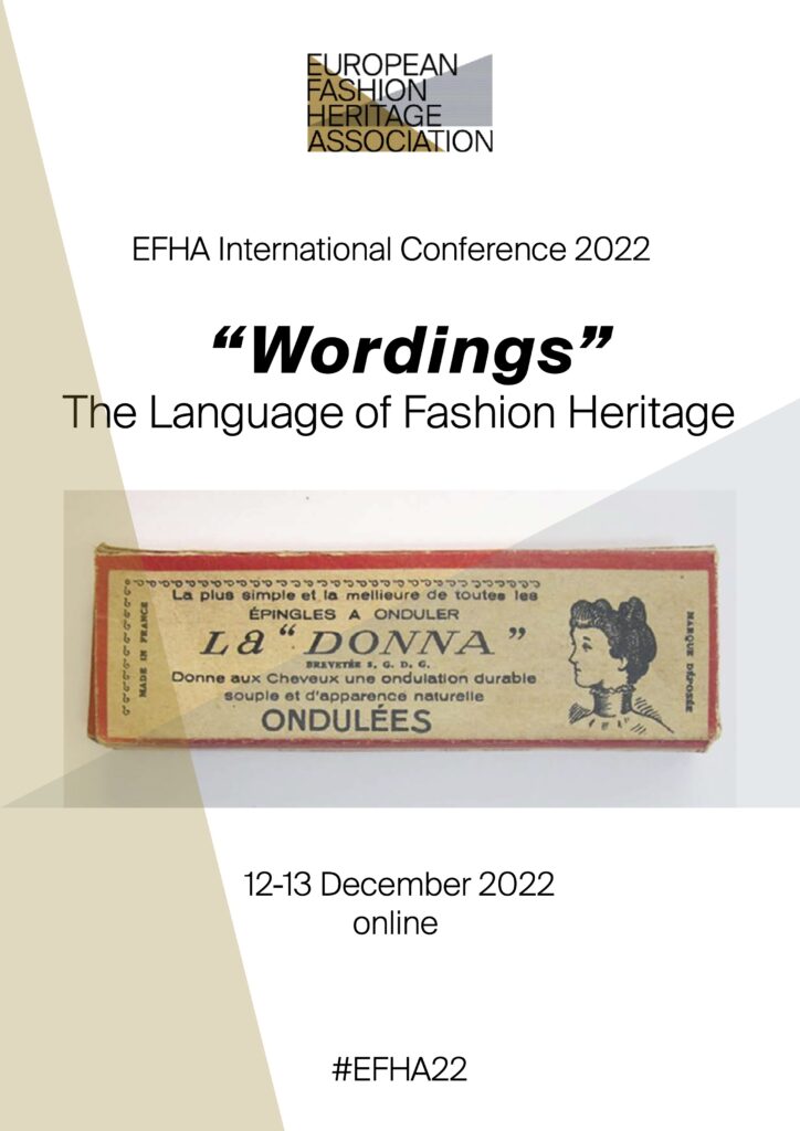 EFHA International Symposium 2022 “Wordings” The Language of Fashion ...