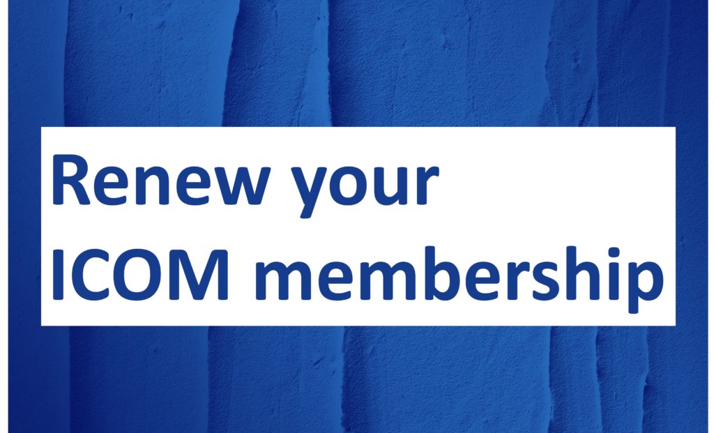 It´s time to renew your membership - ICOM COSTUME - ICOM COSTUME